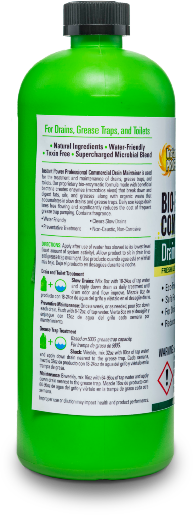 Bio-Enzymatic Commercial Drain Maintainer | Instant Power Pro