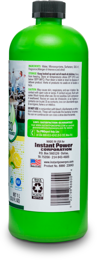 Bio-Enzymatic Commercial Drain Maintainer | Instant Power Pro