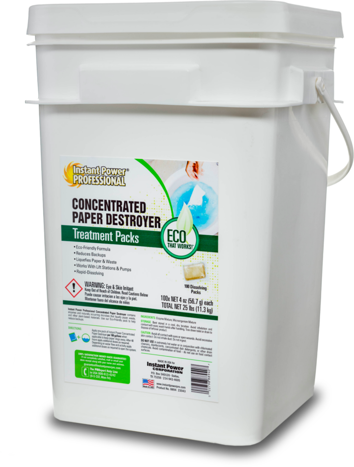 Concentrated Paper Destroyer Treatment Packs | Instant Power Professional